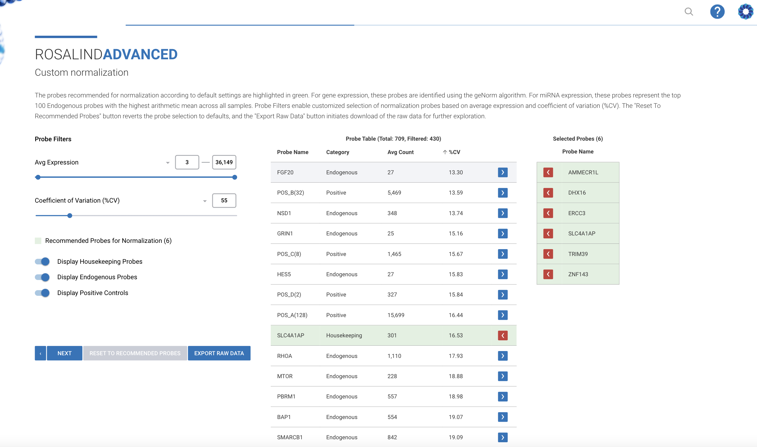 Rosalind Advanced nCounter Data Analysis